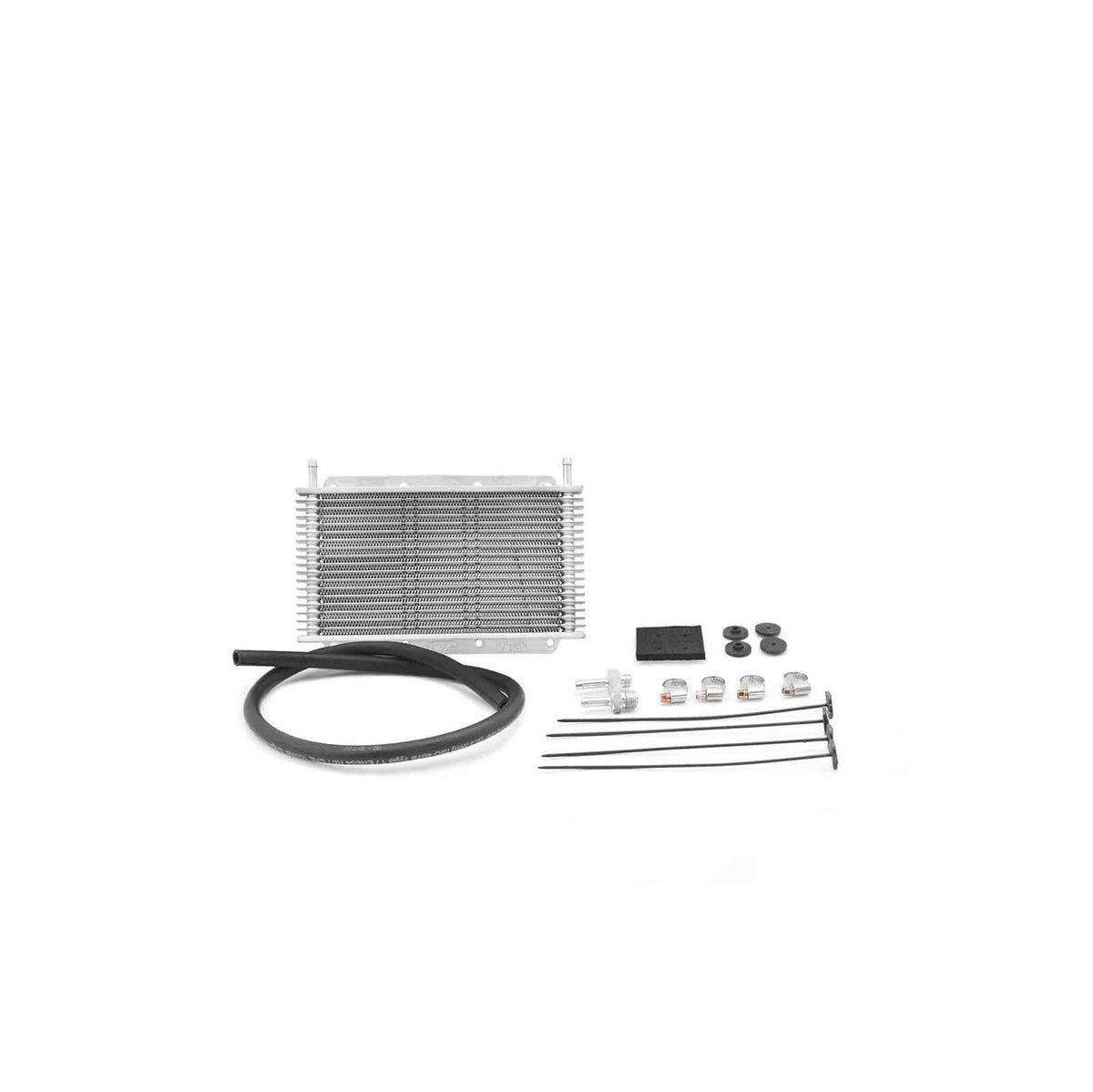 PWR Trans Oil Cooler Kit - 280 x 150 x 19mm - 5/16" Hose Barb - Garage 7